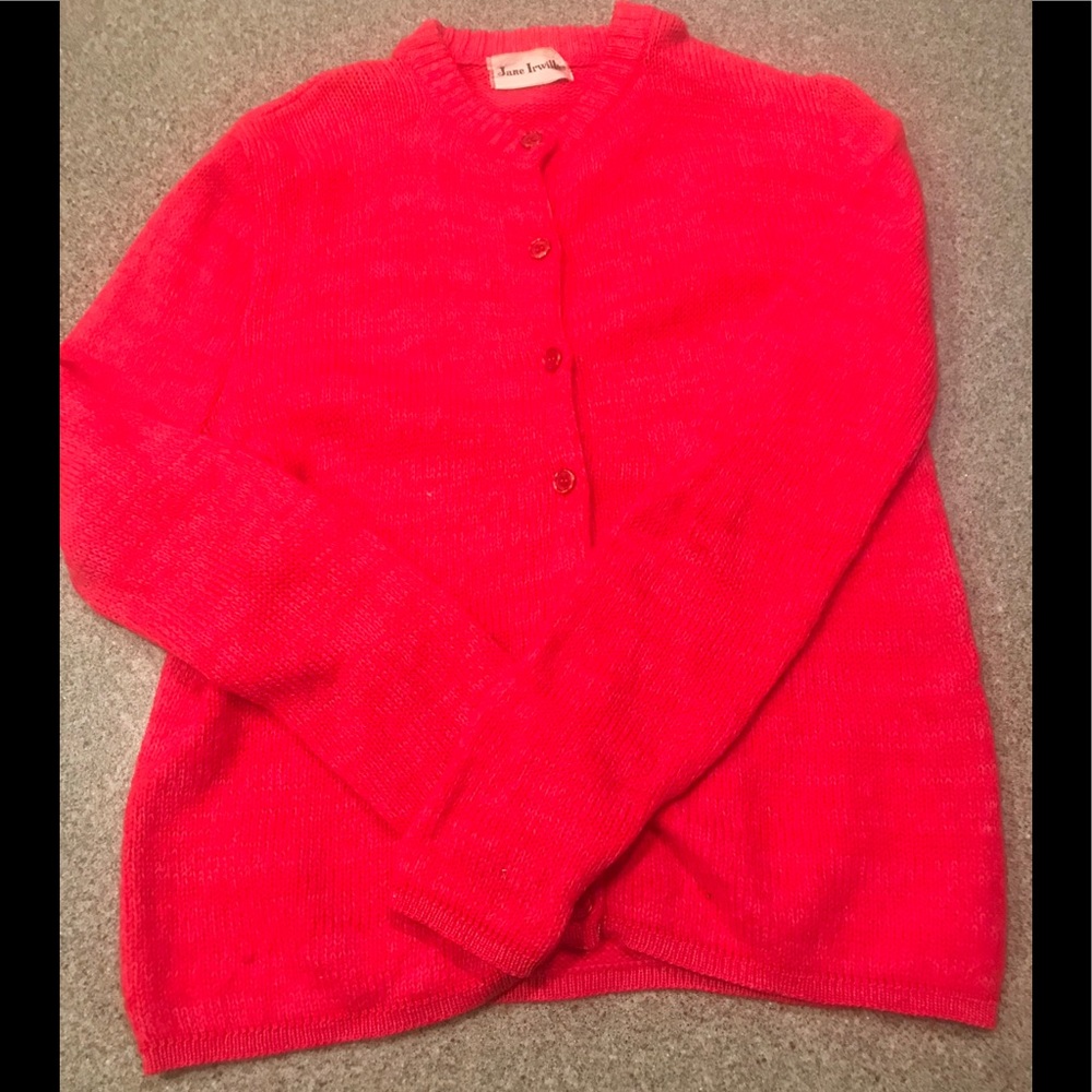 Red Jane Irwill Vintage Cardigan Sweater - Gem
